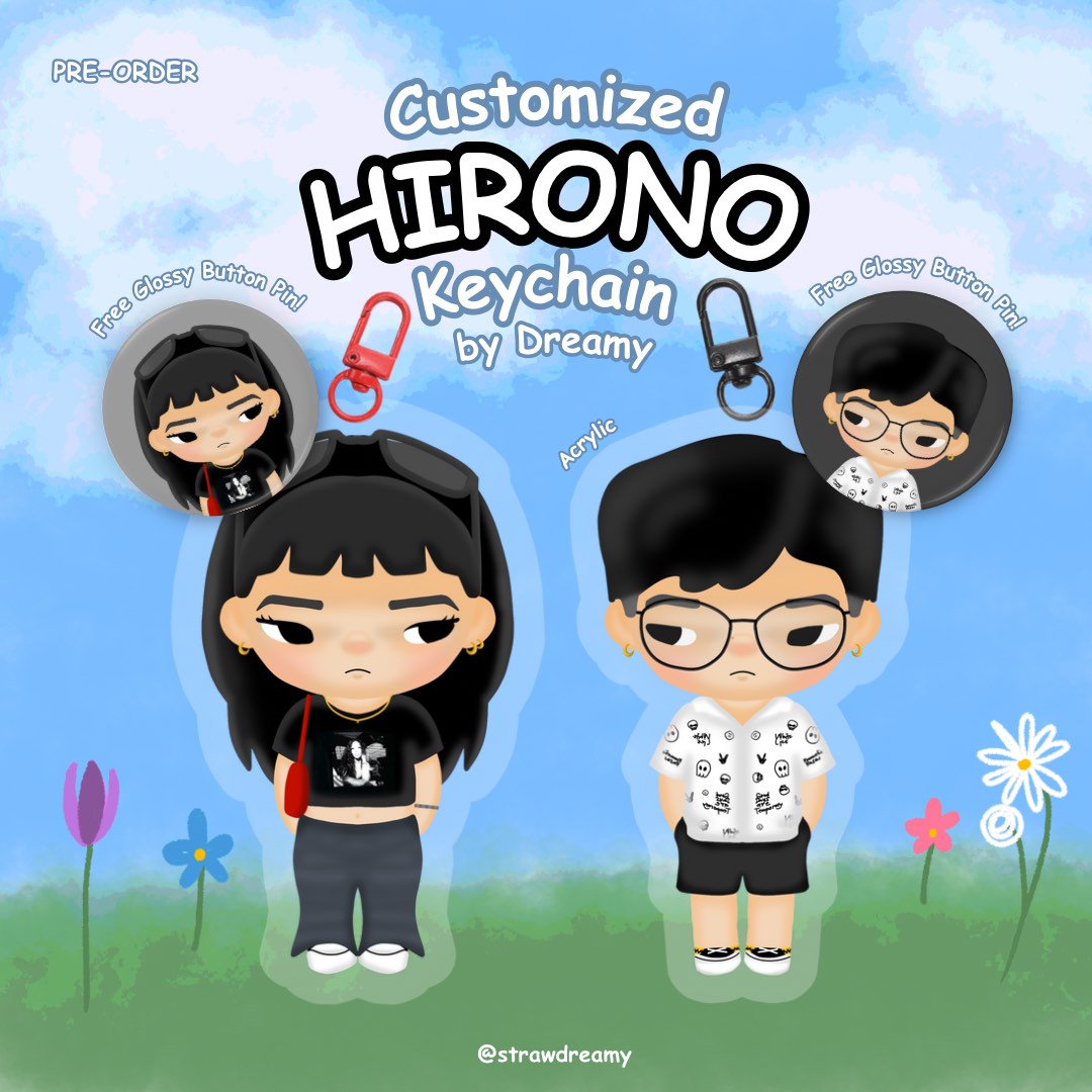 Customized Hirono Keychains (POPMART), Hobbies & Toys, Memorabilia ...