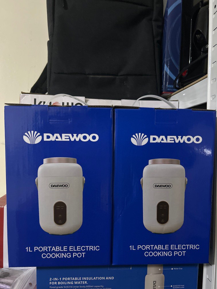 Daewoo portable electric cooking pot, TV & Home Appliances, Kitchen ...
