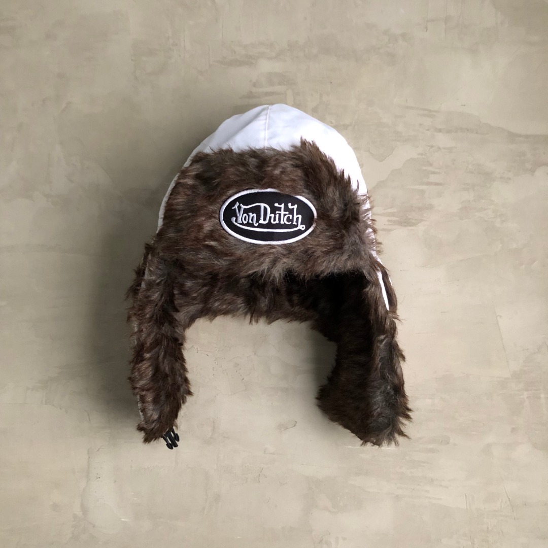 Von Dutch White Trapper Hat, Men's Fashion, Watches & Accessories, Caps ...