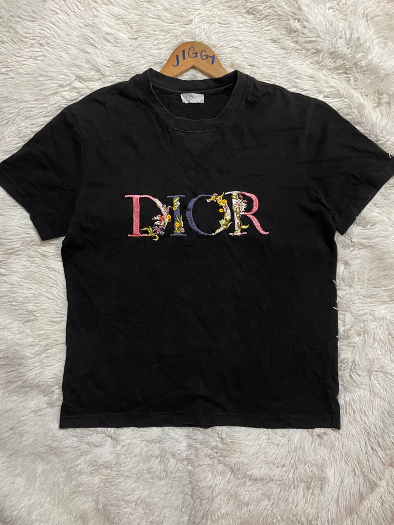 Dior Embroidery Script, Women's Fashion, Tops, Shirts on Carousell