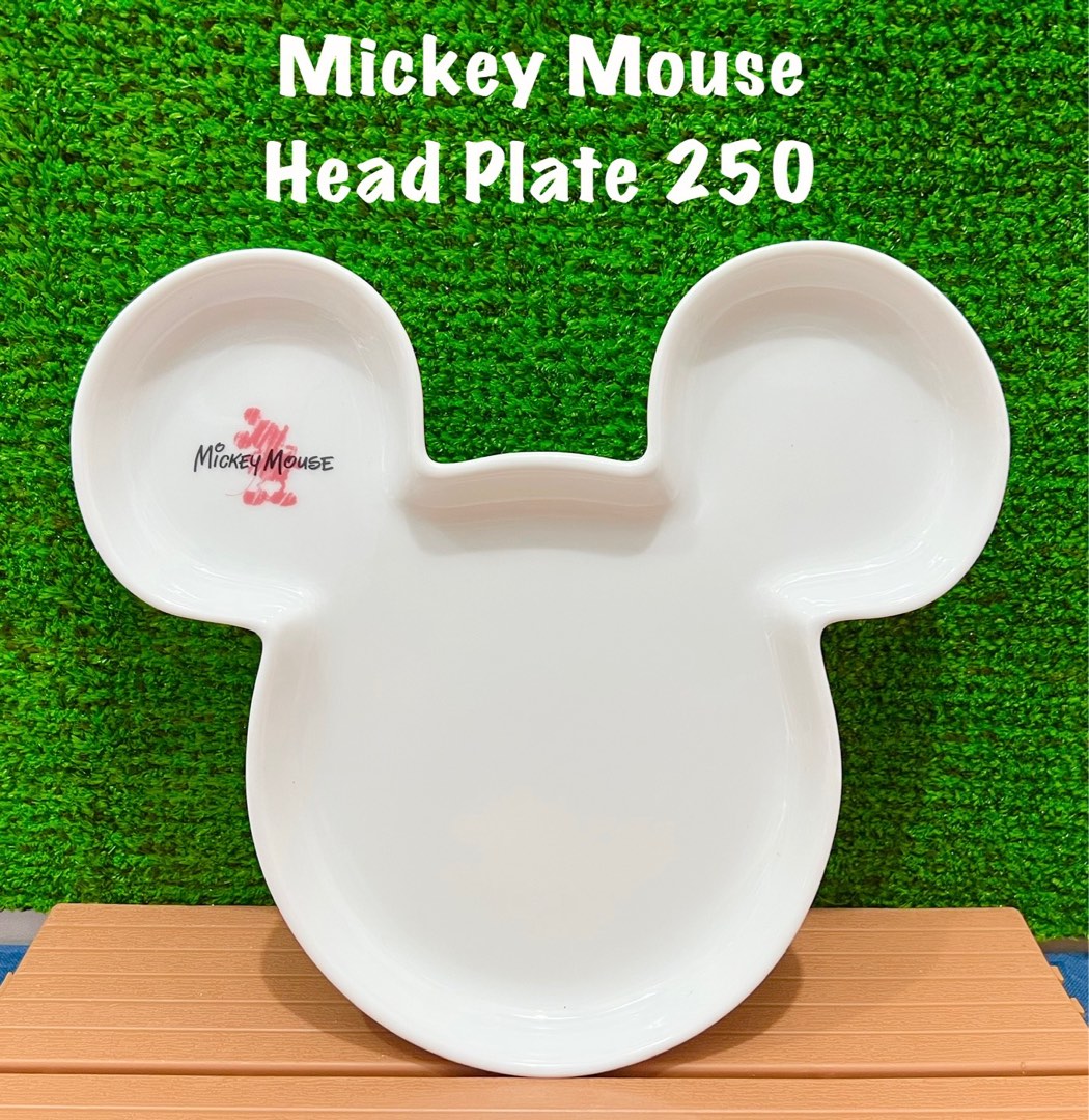 Disney Mickey Mouse Head Ceramic Plate, Furniture & Home Living ...