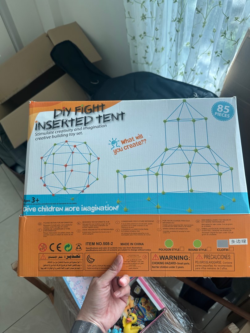 DIY fight inserted tent fort building, Hobbies & Toys, Toys & Games on ...