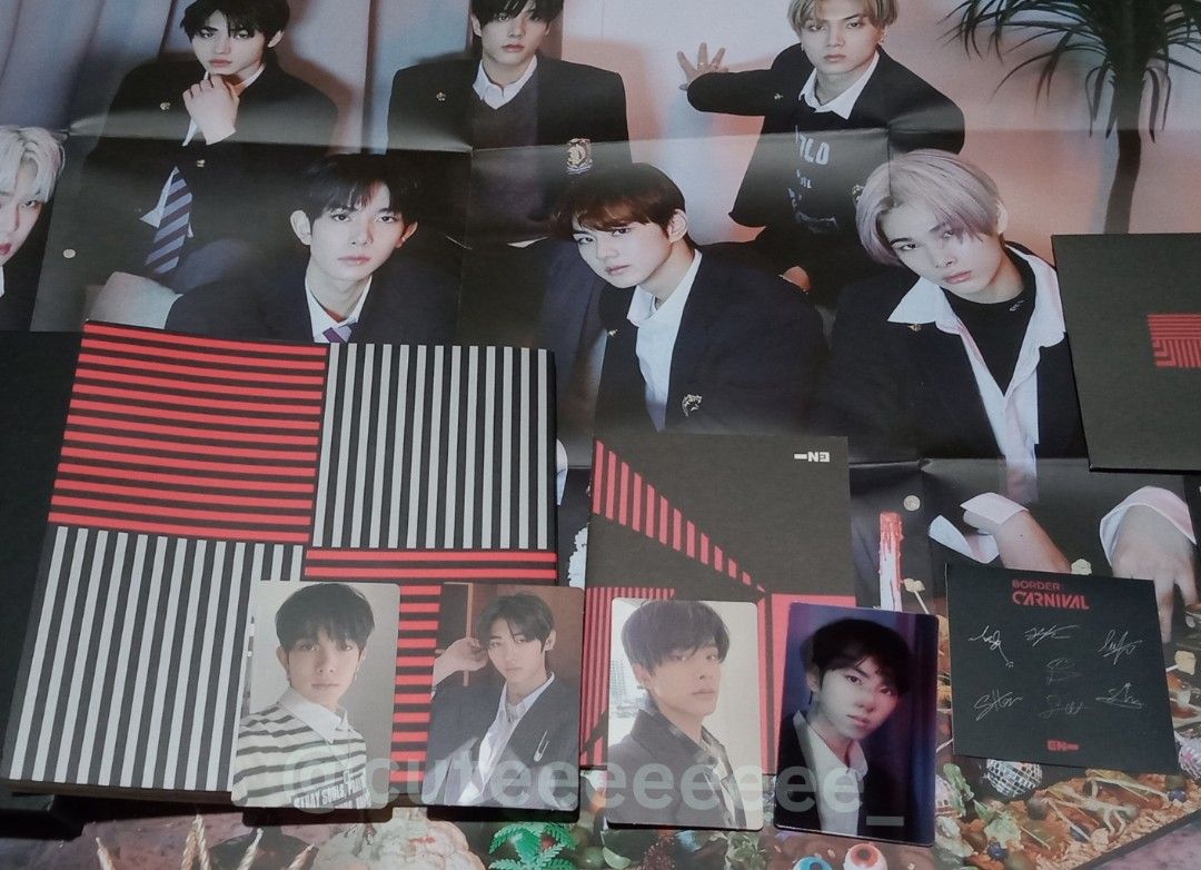 Set Enhypen border carnival Hype Album Complete inclusions with ...
