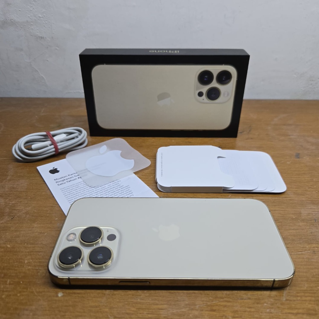 EX IBOX! PEMAKAIAN DARI BARU! IPHONE 13 PRO 128GB GOLD LIKE NEW ...