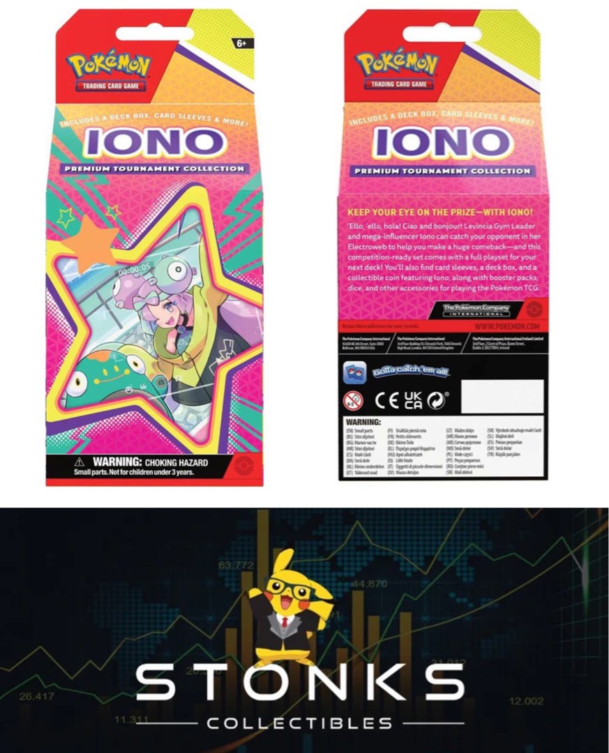 (FRRE DELIVERY) Pokemon TCG Iono premium tournament collection box milk ...