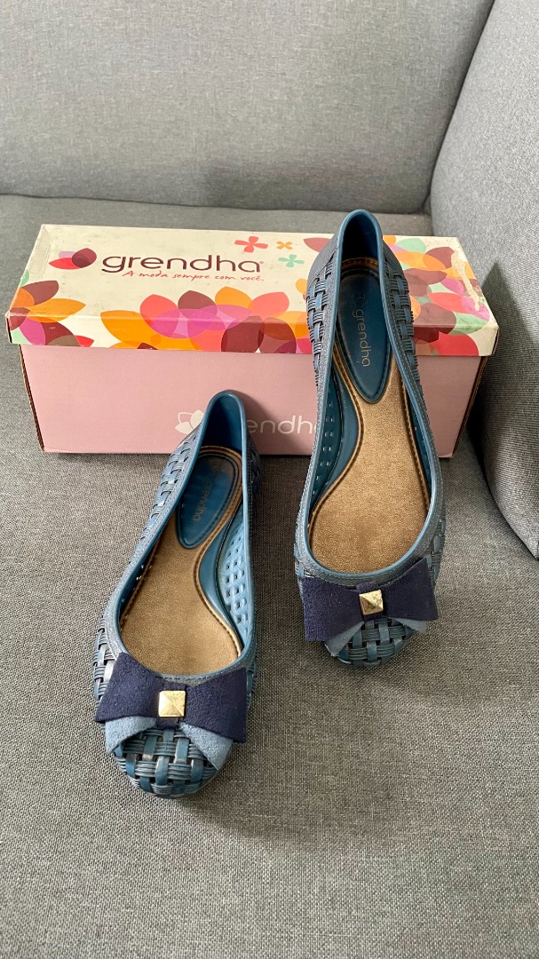 Grendha Flat Melissa Campana Jelly Rubber Shoes, Women's Fashion ...