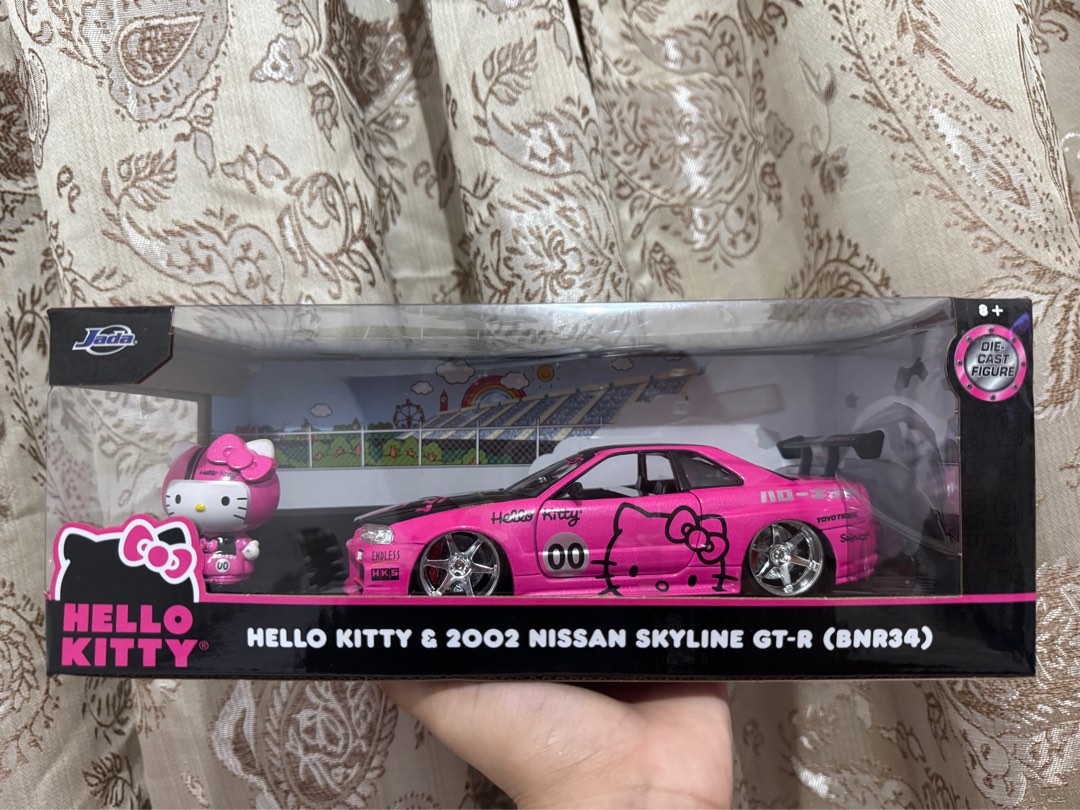 Hello Kitty 2002 Nissan Skyline GT-R 34, Hobbies & Toys, Toys & Games on Carousell