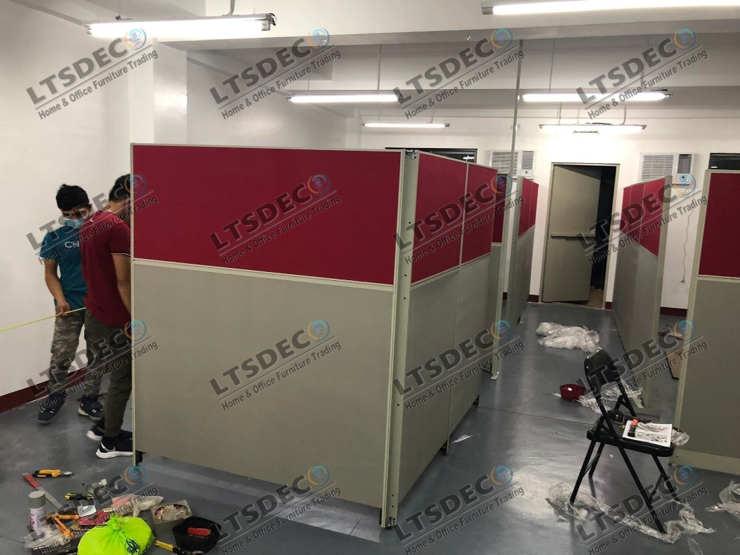 HIGH PANEL WORKSTATION PARTITION | OFFICE PARTITION, Furniture & Home ...