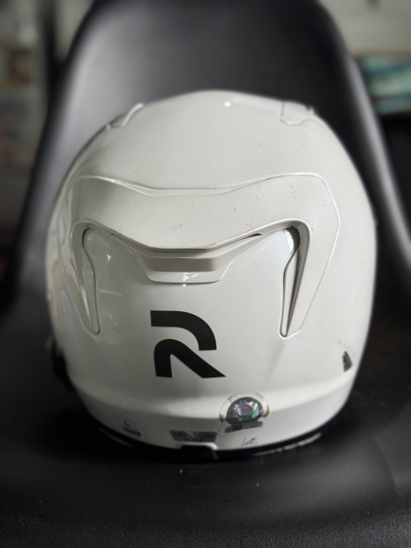 HJC Rpha 11 Pearl White (USED), Motorbikes, Motorbike Parts ...