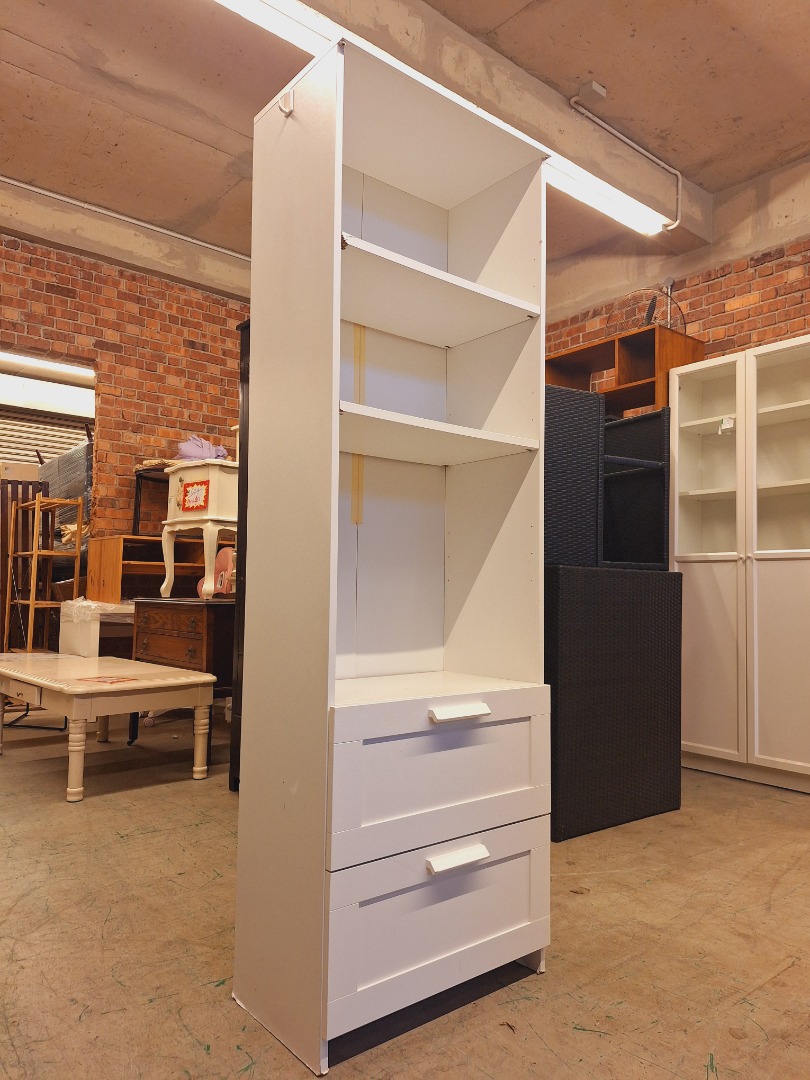 IKEA BRIMNES Bookcase, white, 60x190 cm | IKEA BRIMNES, Rak buku, putih ...