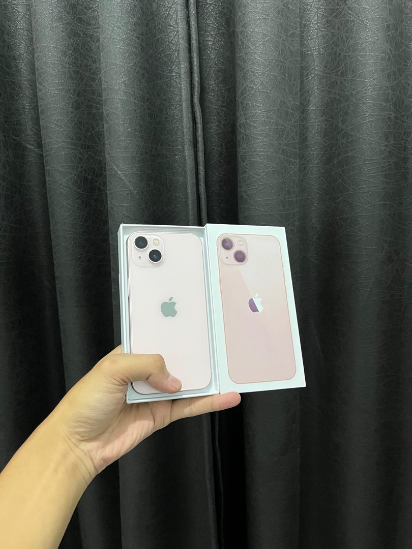 Iphone 13 basic 128 gb pink fullset, Telepon Seluler & Tablet, iPhone ...