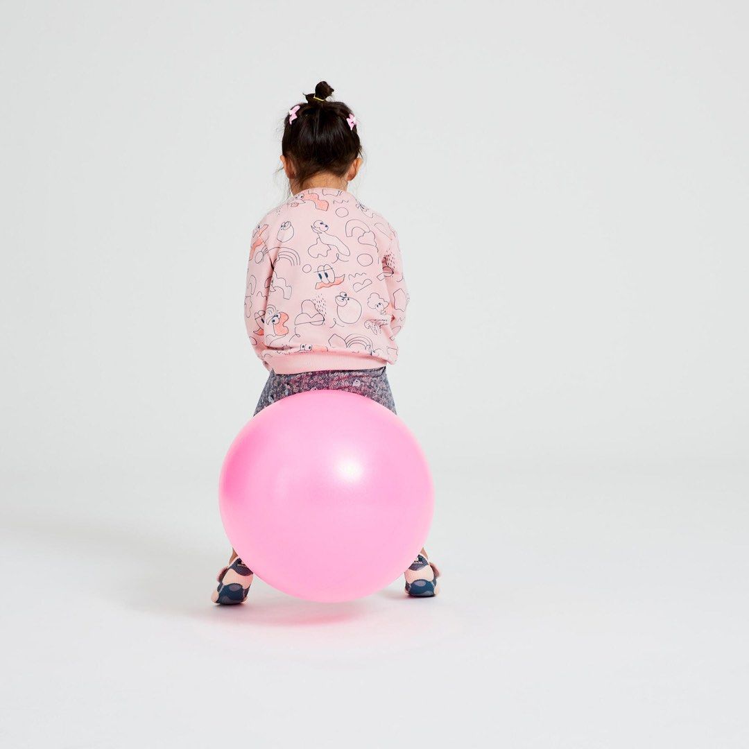 Kids' Gym Hopper Ball Resist 45 cm - Pink, Hobbies & Toys, Toys & Games ...