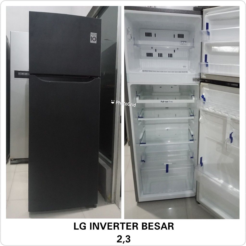 KULKAS 2 PINTU LG INVERTER BESAR 250 BELAS RASA BARU, Barang Yang ...