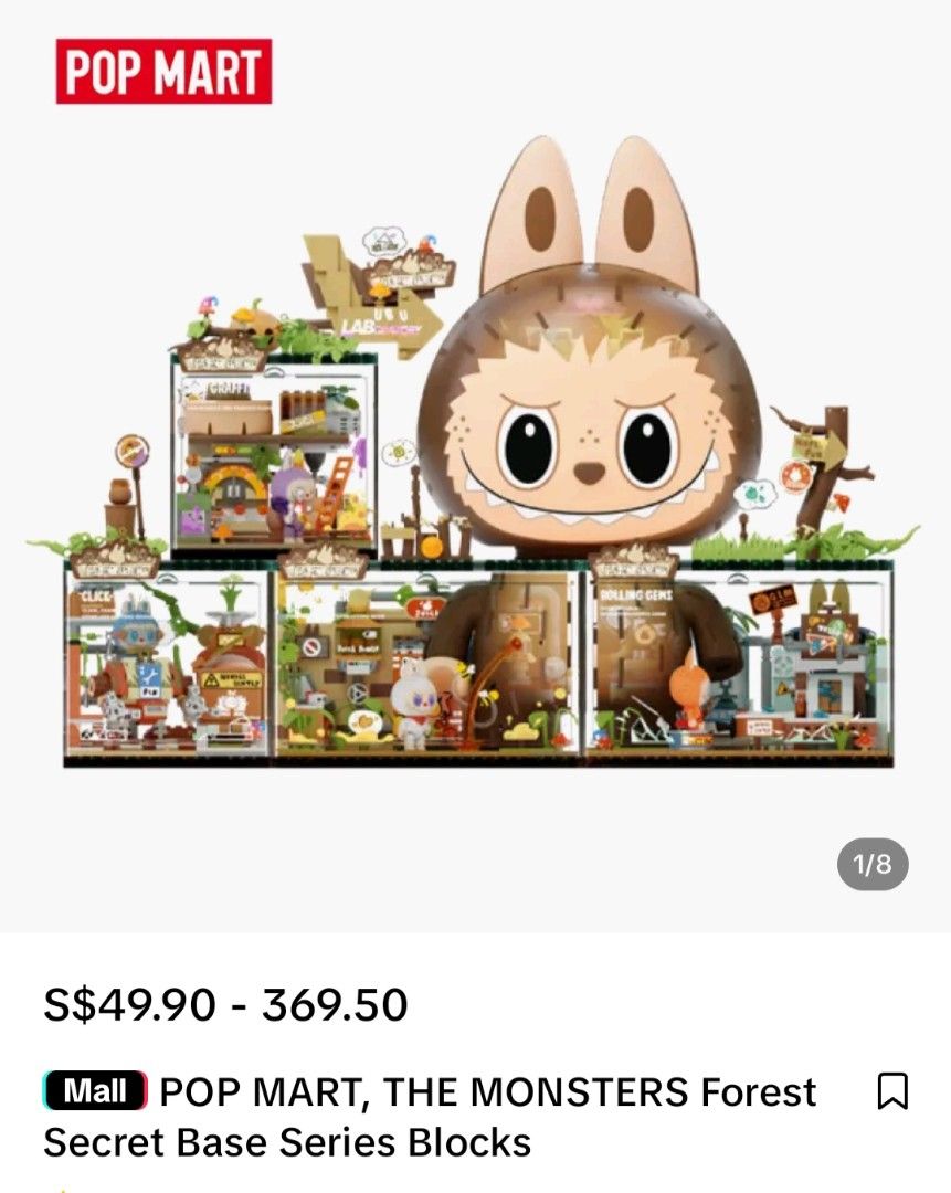 Labubu The Monsters Forest Secret Base Series Blocks lego, Hobbies ...