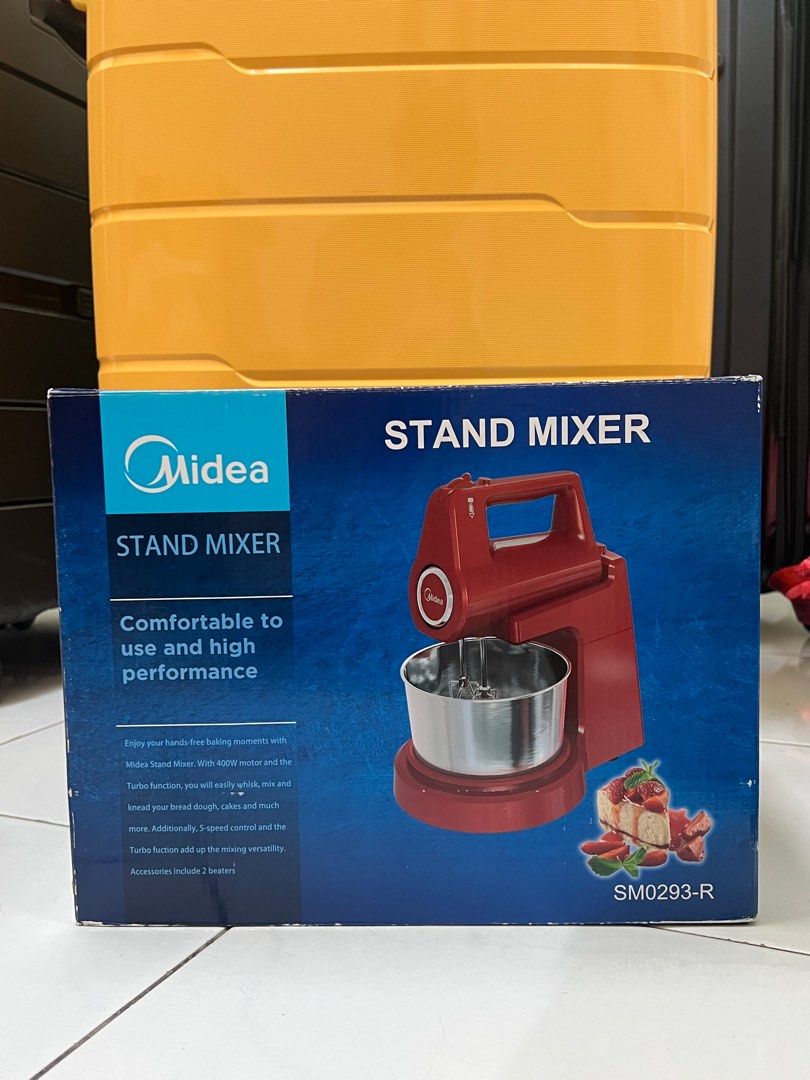 Midea Stand Mixer SM0293-R, TV & Home Appliances, Kitchen Appliances ...