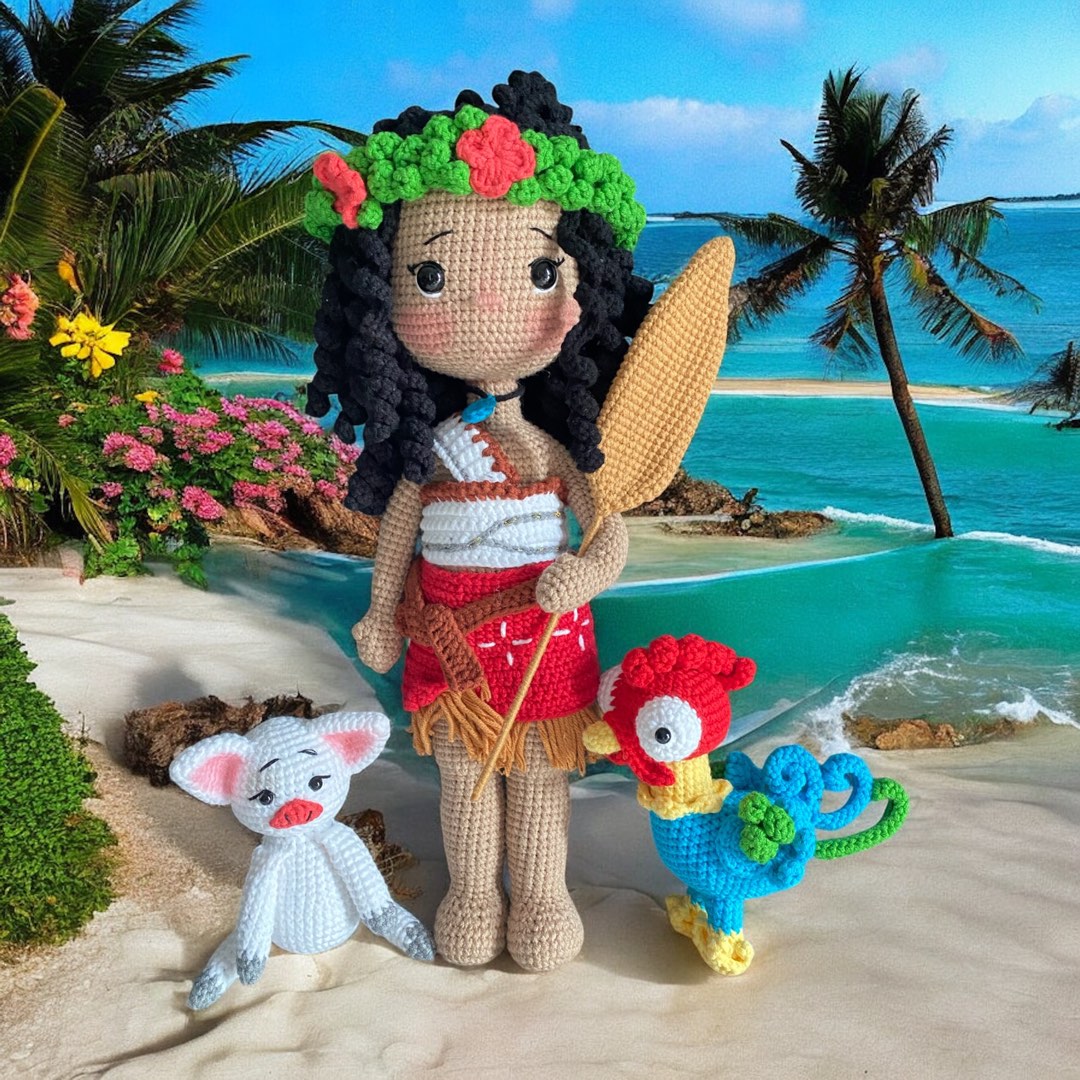 Moana & Friends Amigurumi Set, Hobbies & Toys, Toys & Games on Carousell