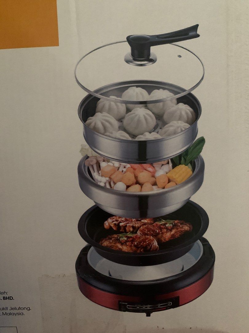 Multicooker Khind. Grill cooker. Boil cooker. Steam cooker. Fry cooker ...