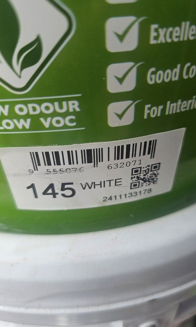 Nippon White Paint code 145, Furniture & Home Living, Cleaning & Homecare Supplies, Cleaning ...