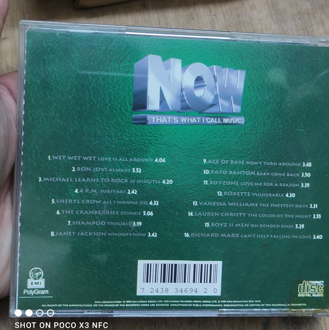Now, That's What I Call Music! CD (1995), Hobbies & Toys, Music & Media ...