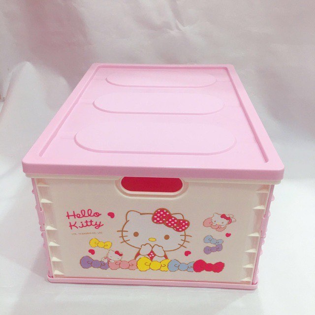original sanrio, hello kitty foldable storage box, big hello kitty ...