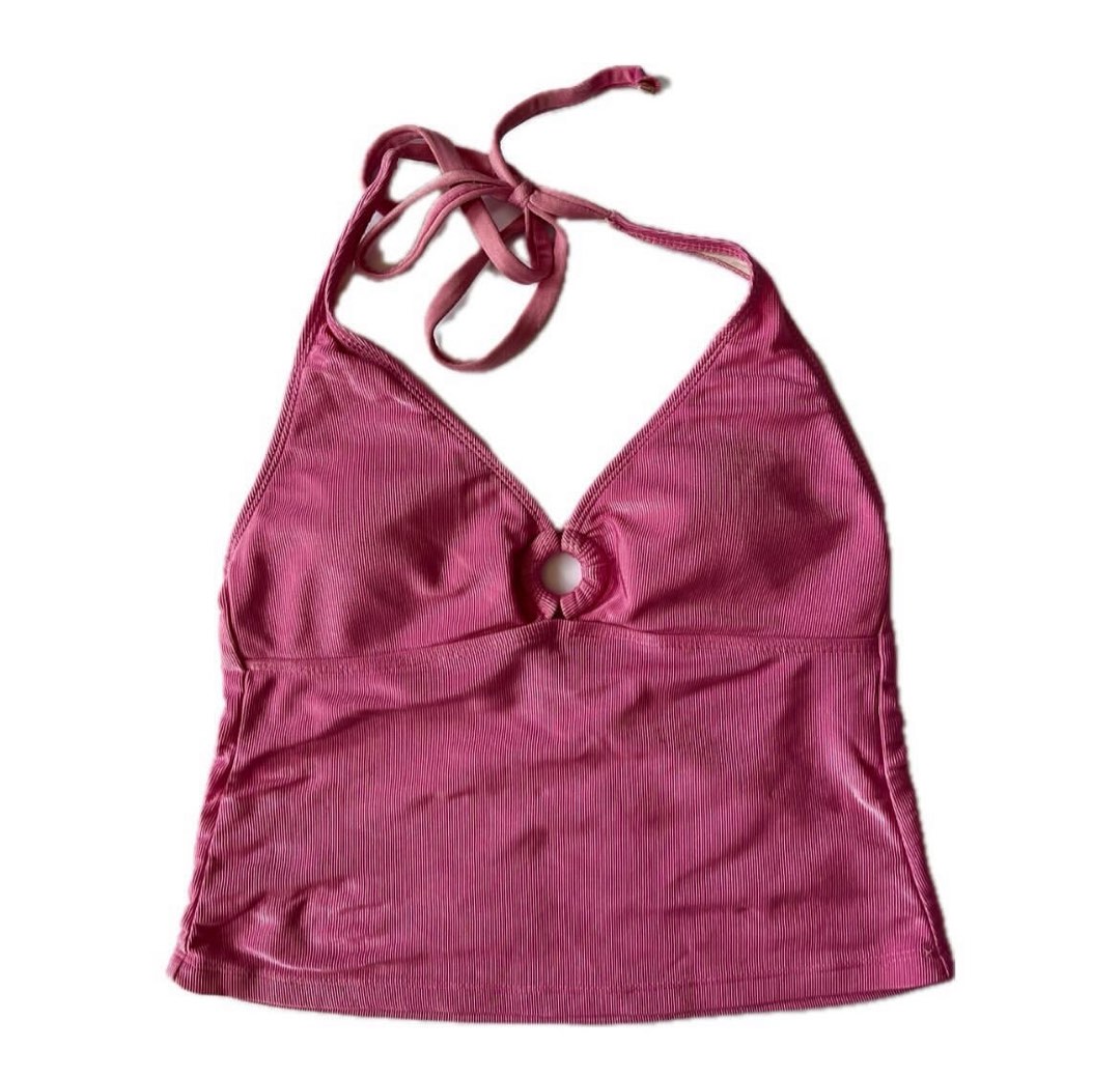 PINK HALTER TOP / cute / y2k / halter top / summer girl, Women's ...
