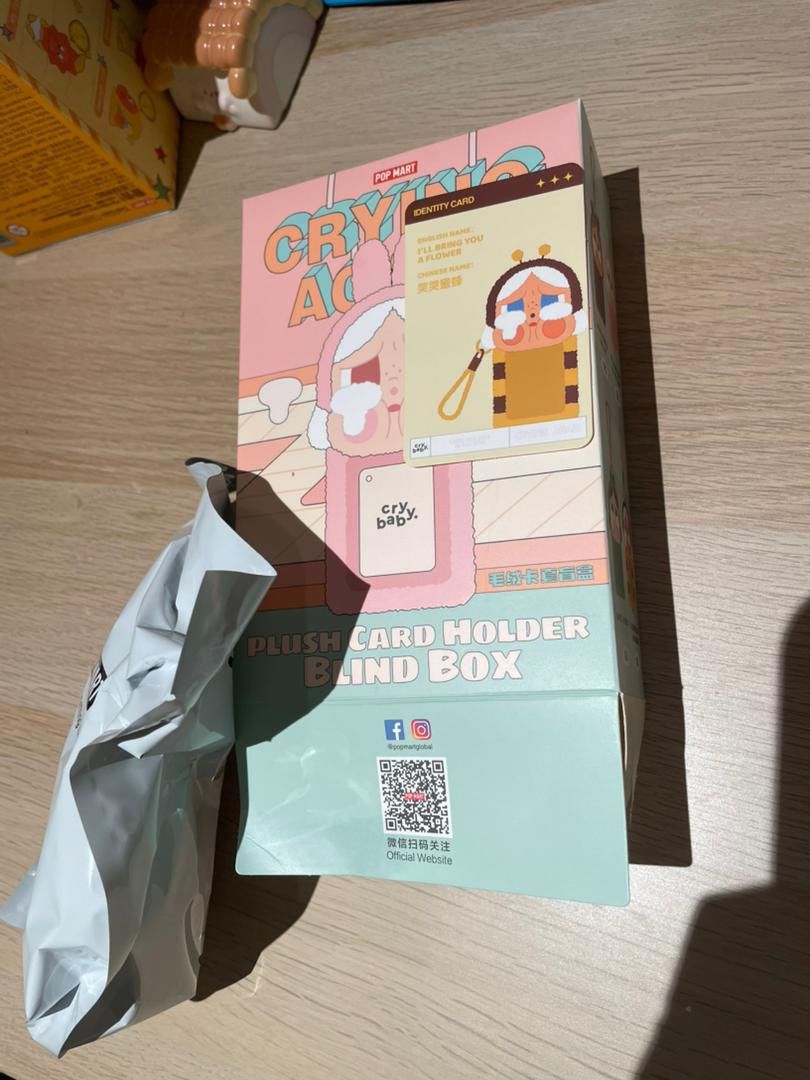 Popmart Crybaby Card Holder (Bee), Hobbies & Toys, Collectibles ...