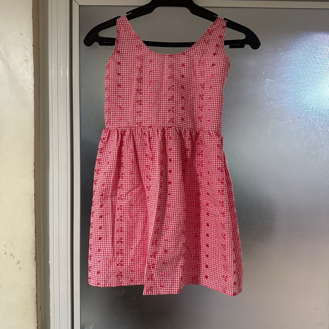 Red Eyelet Dress for Kids, Babies & Kids, Babies & Kids Fashion on ...