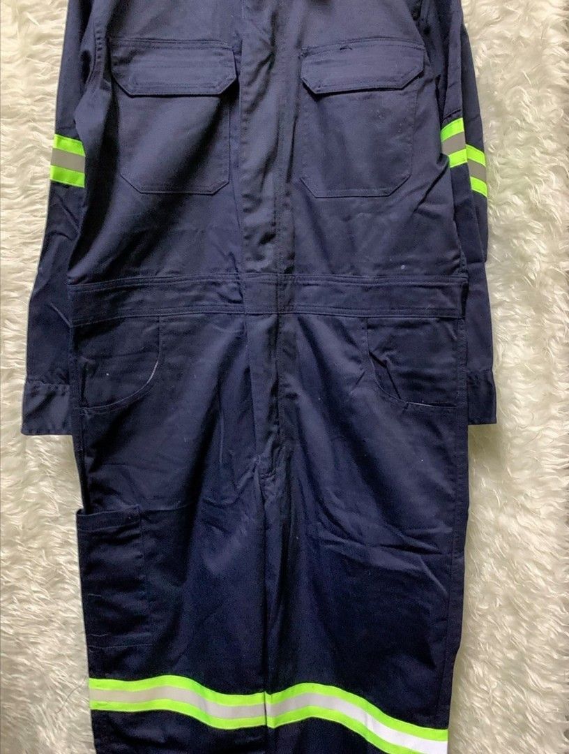 Safety Coverall Overalls Workwear Mechanic Jumpsuit Mechanical Uniform ...