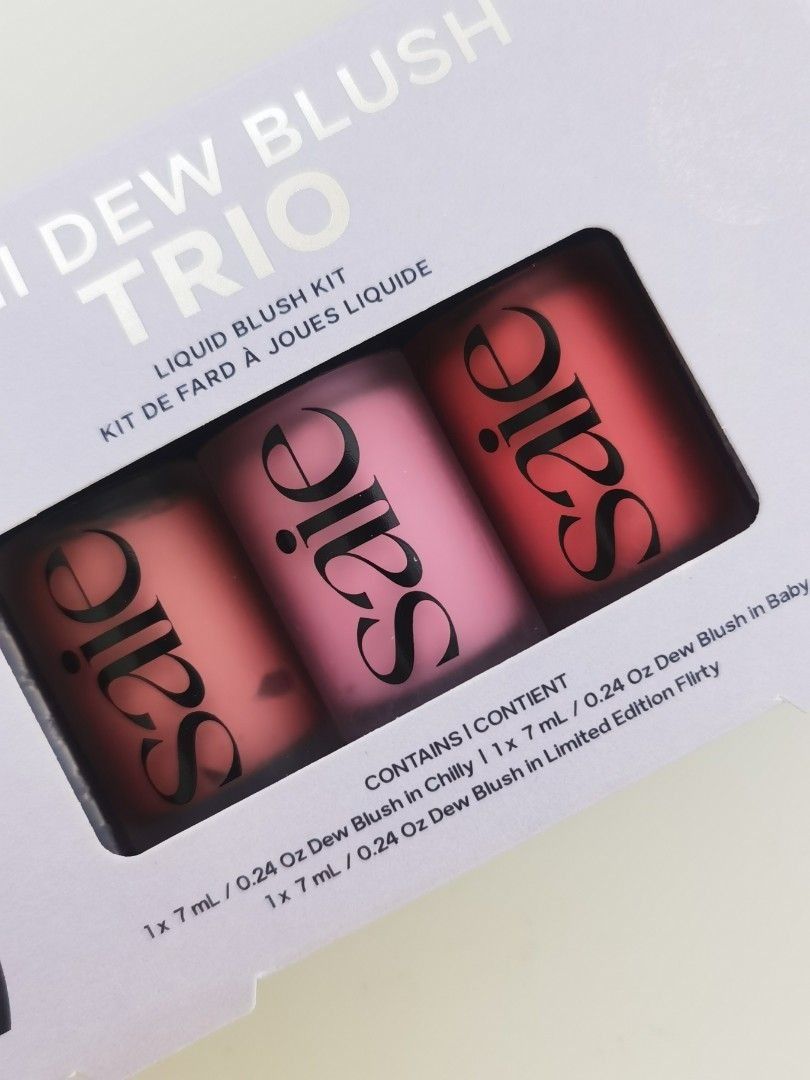 SAIE 胭脂 Mini Dew Blush Trio Set holiday special edition set 7ml x 3 ...