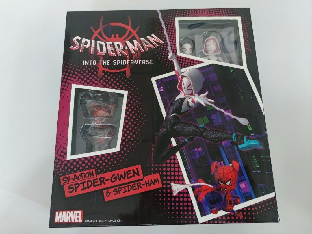 Sentinel sv-action spider Gwen and spider ham into the spider verse 1/ ...