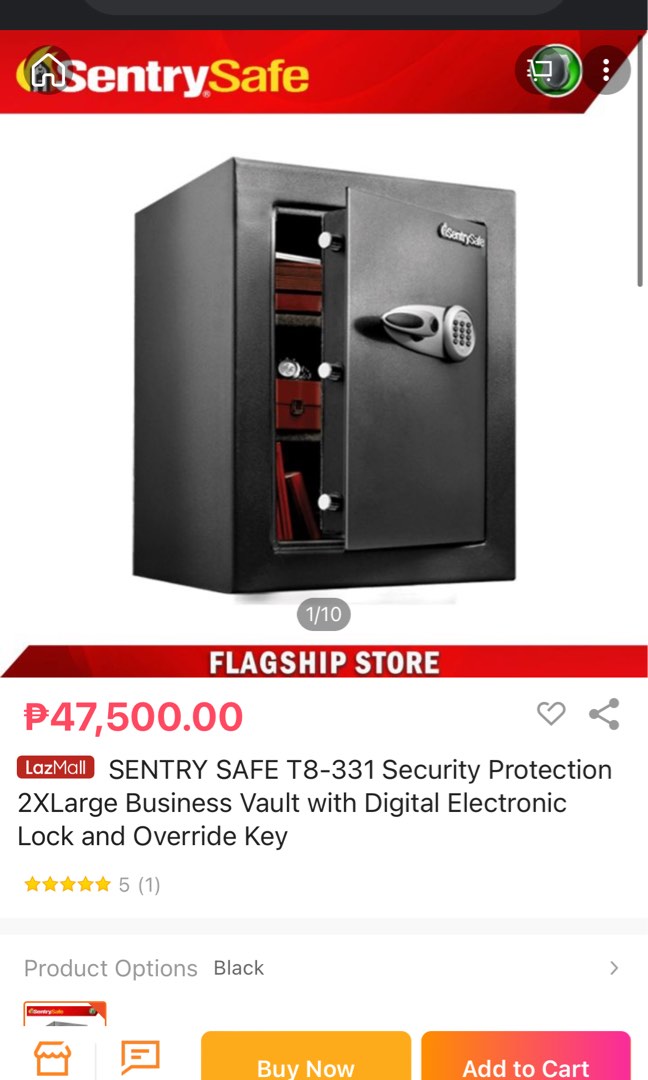 Sentry Safe Vault, Furniture & Home Living, Security & Locks, Safe on ...