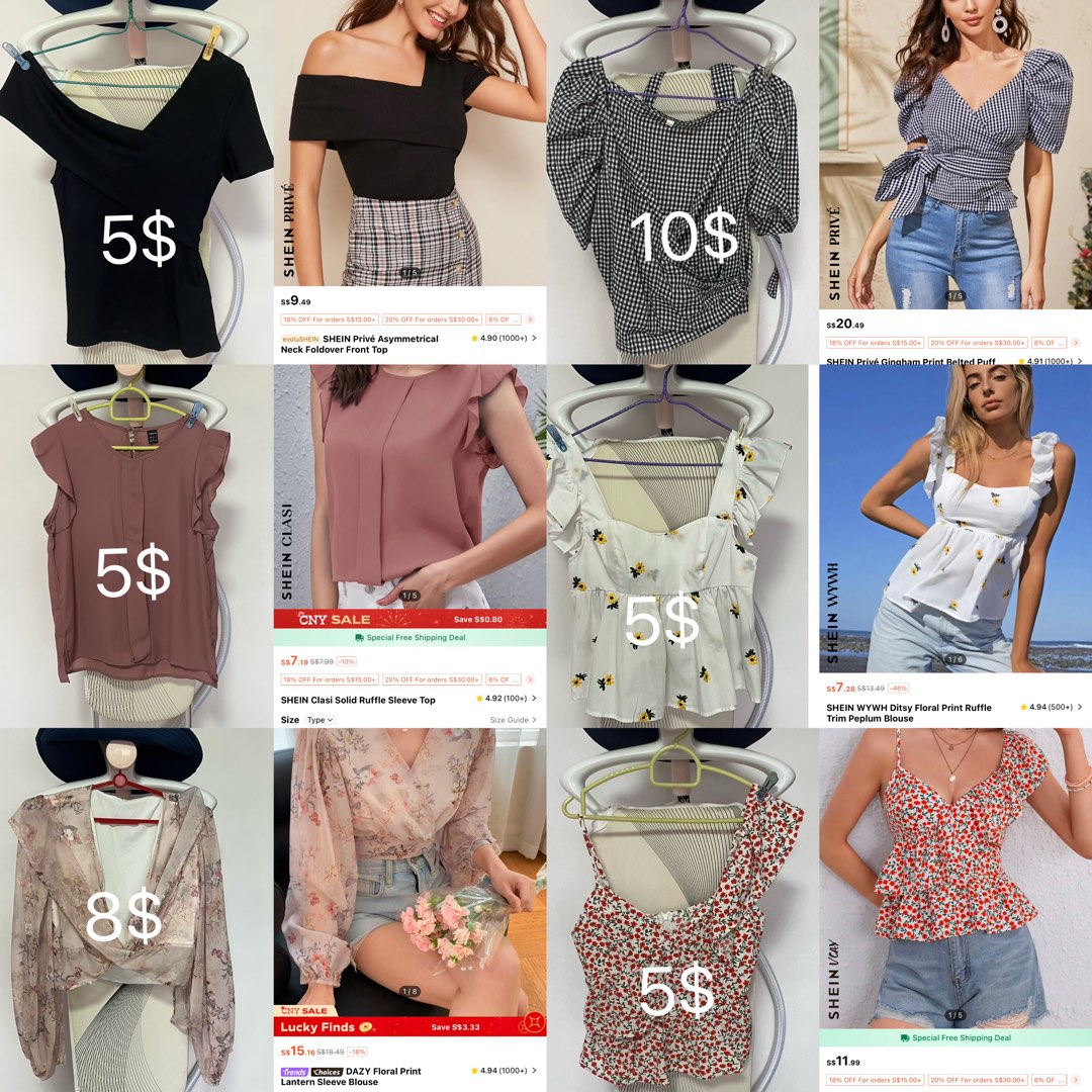 SHEIN items big sale!!! From 5$$$, Women's Fashion, Tops, Blouses on ...