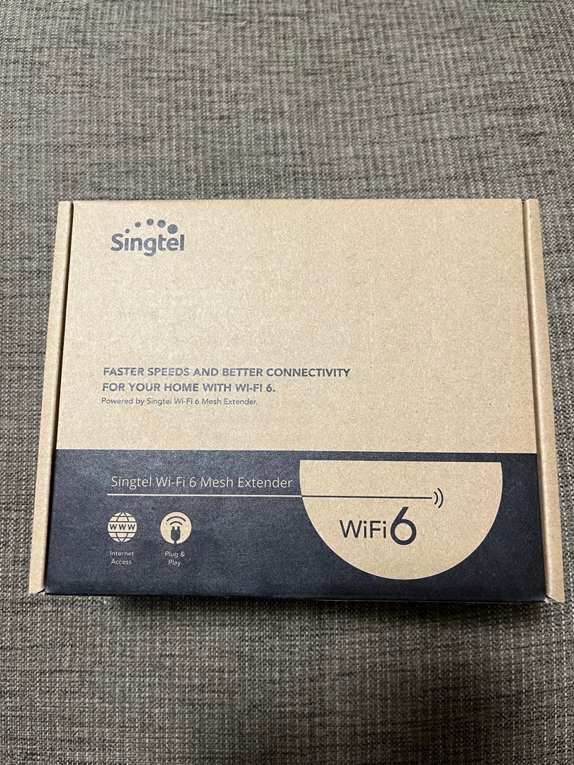Singtel Wi-Fi 6 Mesh Extender Single & Dual-Pack, Computers & Tech ...