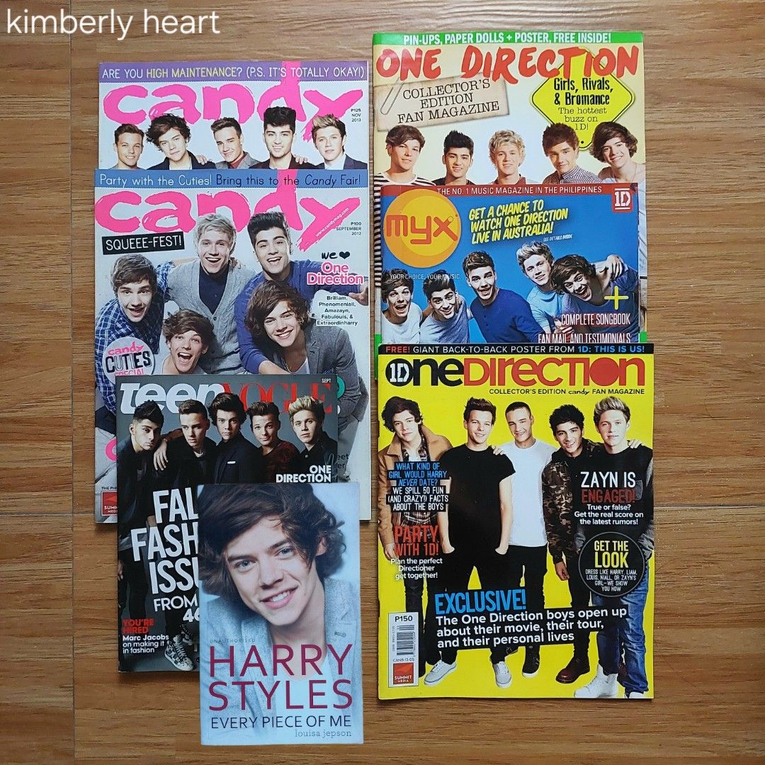 Take All - One Direction Collection 6 Magazines - 1 Book - Free Poster ...