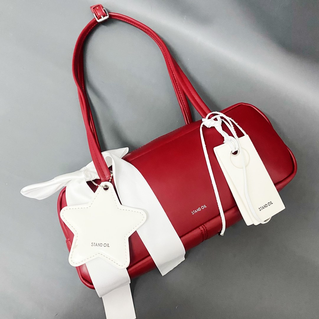 Tas jinjing STAND OIL KOREA, Fesyen Wanita, Tas & Dompet di Carousell