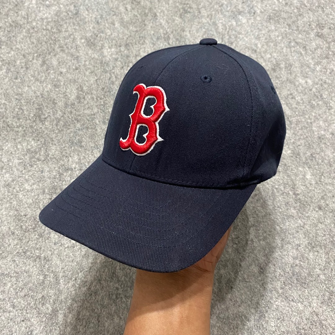 Topi MLB Boston Build up Second Original, Fesyen Pria, Aksesoris, Topi ...