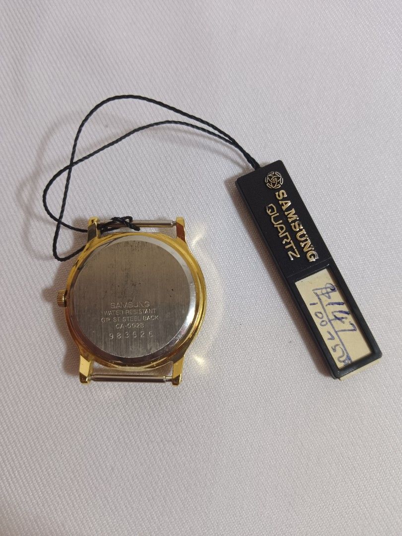 Vintage Samsung Quartz Gold Tone Dress Watch ( New Old Stock), Men's ...