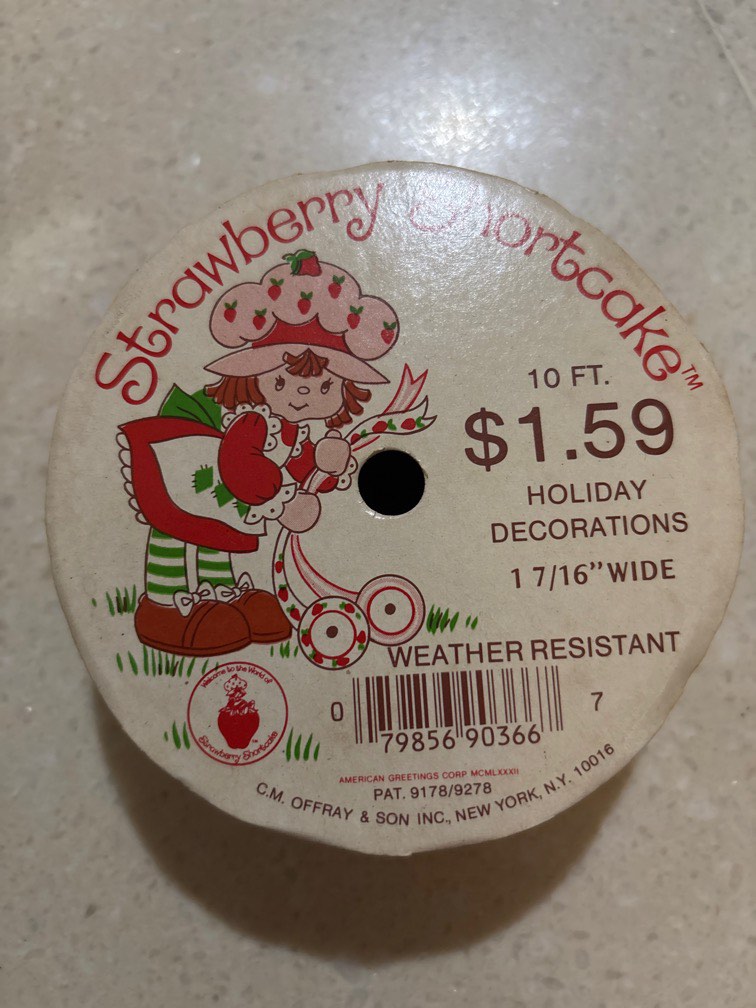 Vintage Strawberry Shortcake Ribbon, Hobbies & Toys, Stationery & Craft ...