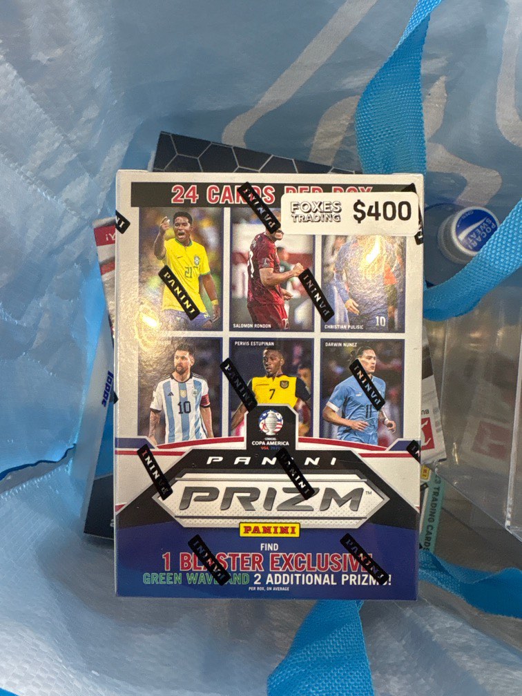 2024 Panini Prizm Copa America Value Blaster Box, 興趣及遊戲, 玩具 & 遊戲類 ...