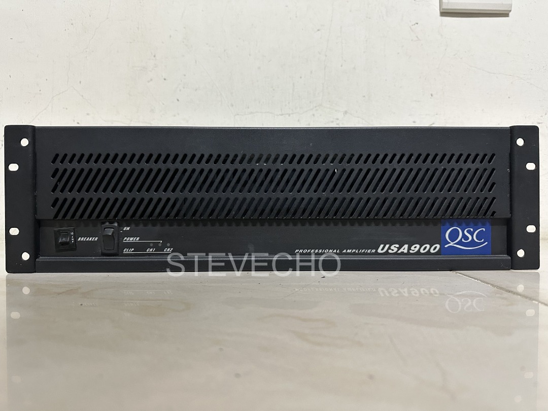 美國 QSC USA900 後級擴大機 鐵殼功率晶體 聲音優 【美國製造】900W, 耳機及錄音音訊設備, 音樂播放裝置 MP3及CD 播放器 ...