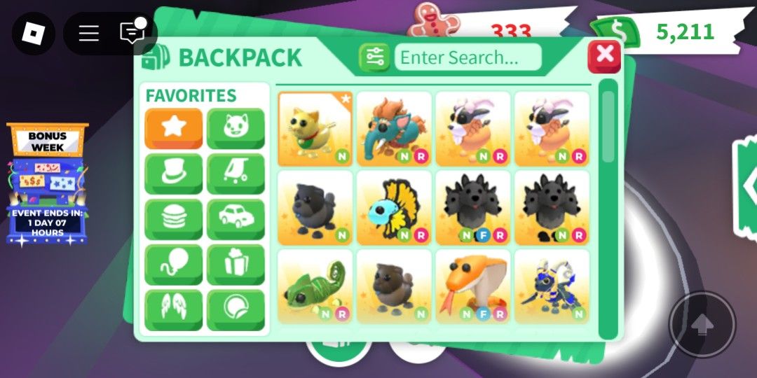 Adopt me pet legendary neon, Tickets & Vouchers, Store Credits on Carousell