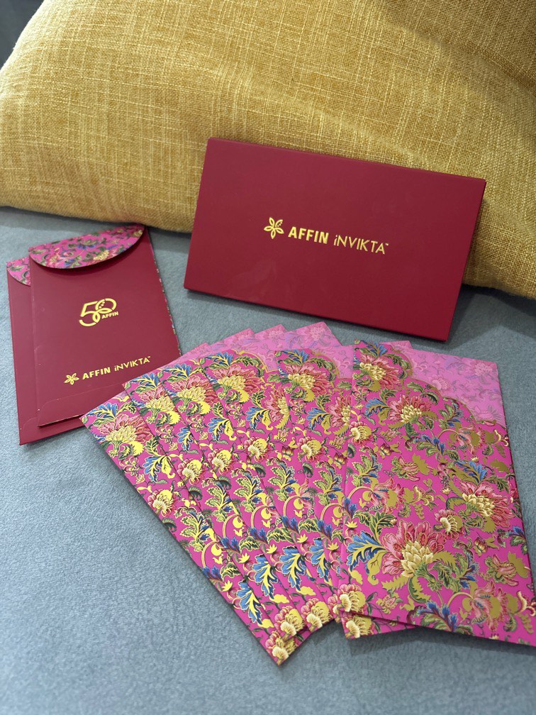 Affin Invikta 2025 CNY red packet ang pow, Hobbies & Toys, Stationery ...