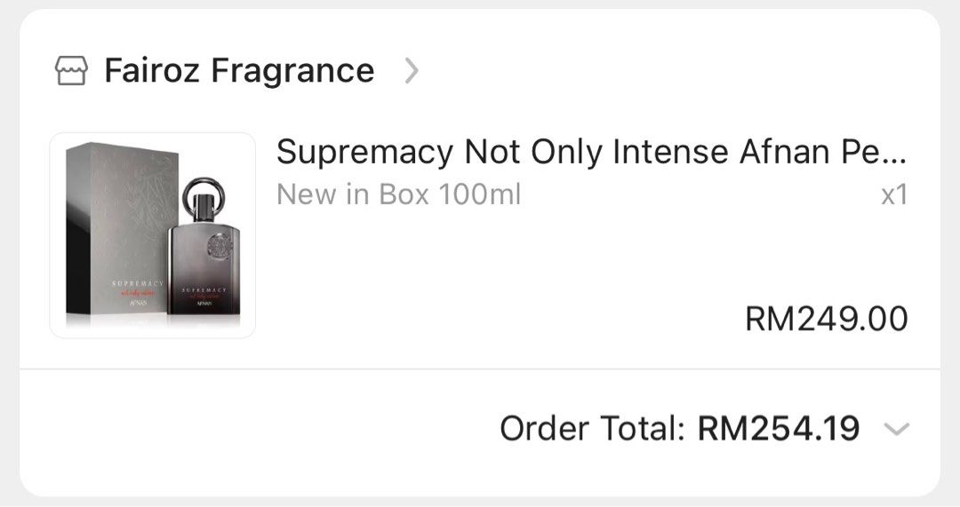 Dua botol rm 350 Afnan supremacy not only intense, Beauty & Personal Care, Fragrance ...