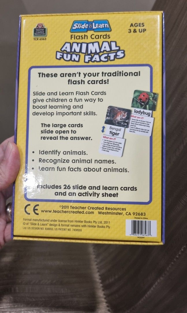 Animal Fun Facts Flashcards, Hobbies & Toys, Books & Magazines ...