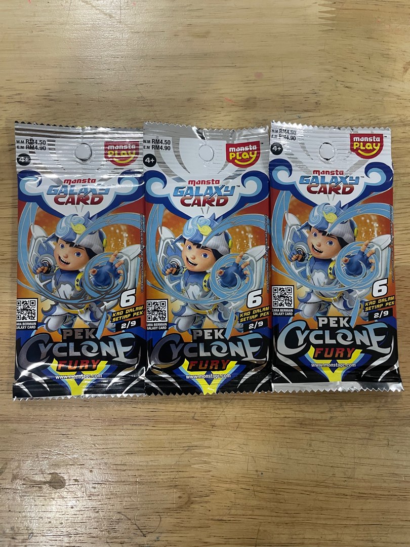 BOBOIBOY S CARD CYCLONE FURY, Hobbies & Toys, Toys & Games on Carousell