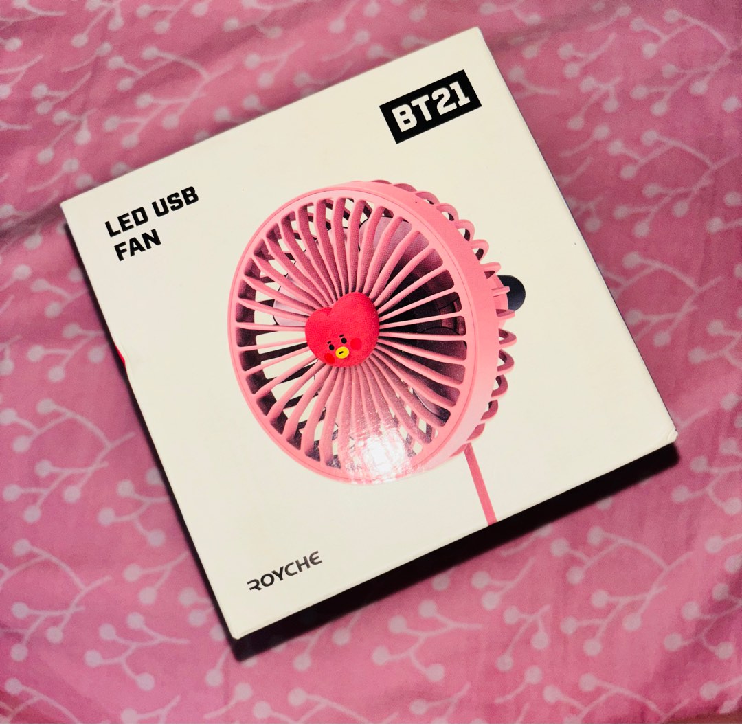 BT21 Tata USB LED Fan, Hobbies & Toys, Memorabilia & Collectibles, K ...