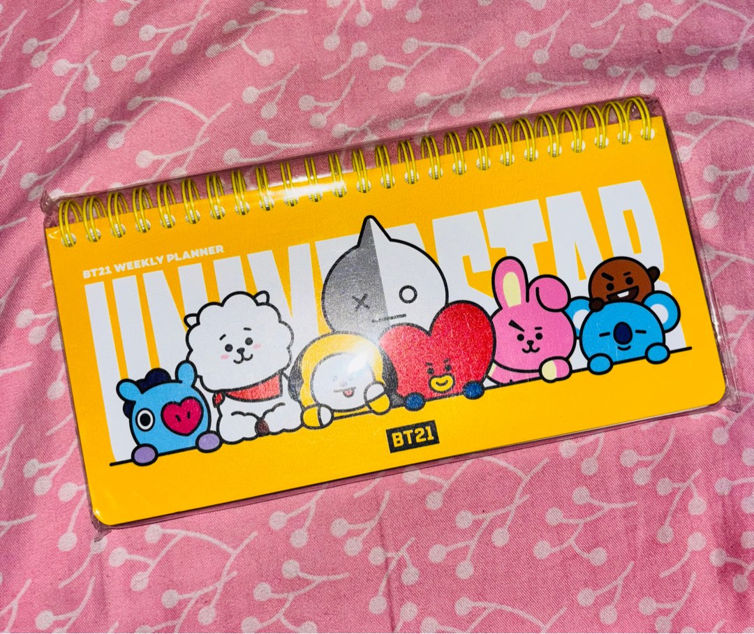 BT21 Weekly Planner, Hobbies & Toys, Memorabilia & Collectibles, K-Wave ...