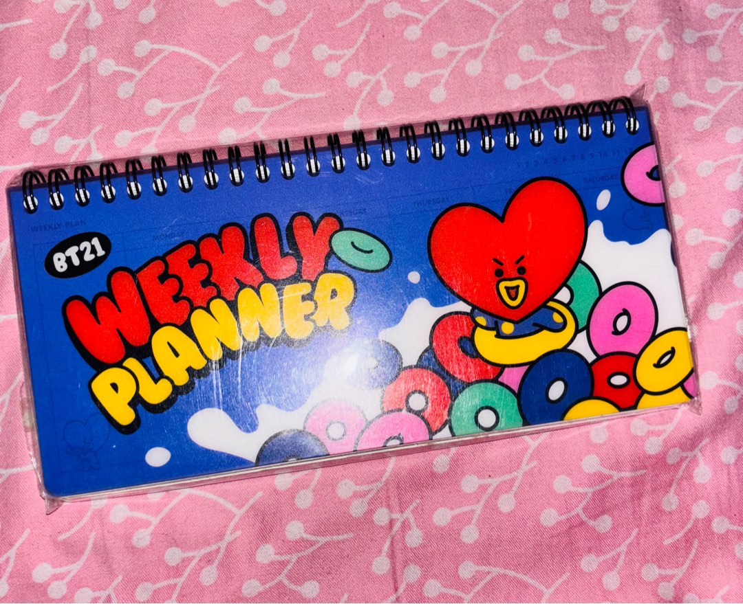 BT21 Weekly Planner, Hobbies & Toys, Memorabilia & Collectibles, K-Wave ...