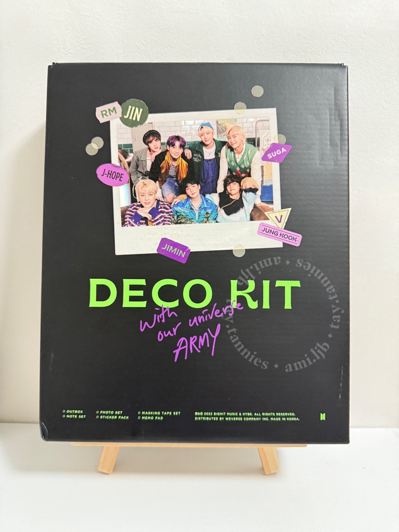 BTS Deco Kit 2022 with Jin Random PC (Complete Set), Hobbies & Toys ...