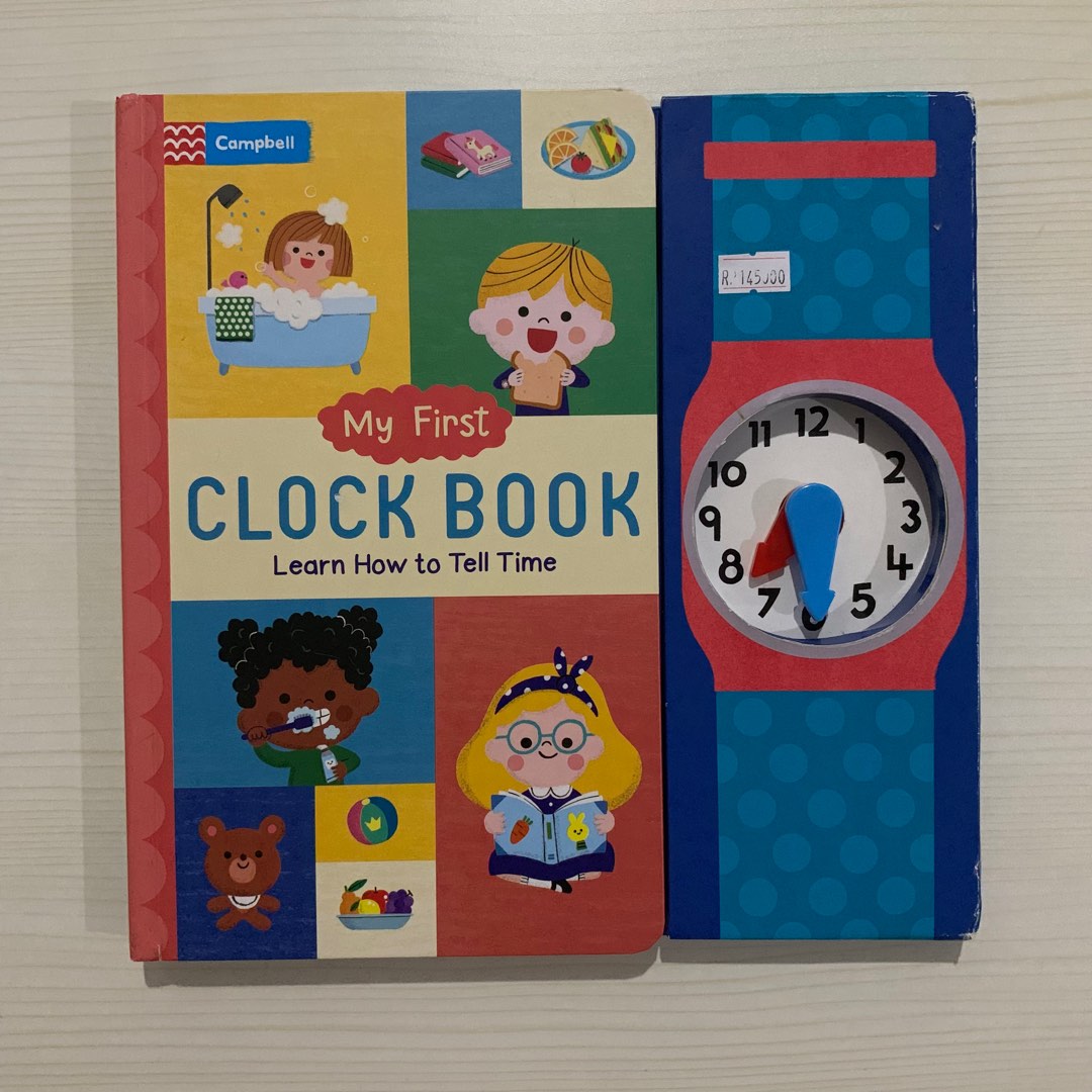 Campbell my first clock book learn how to tell the time book books baby ...